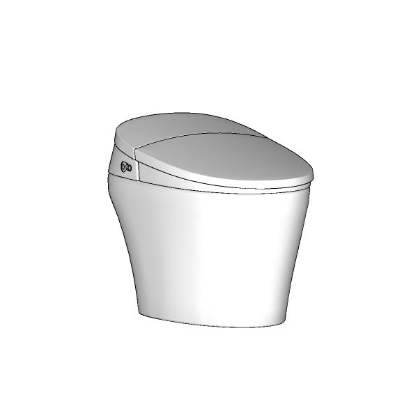 BIM元件介紹 : CAESAR凱撒-智慧馬桶CA1383 | 亞洲專業出版社